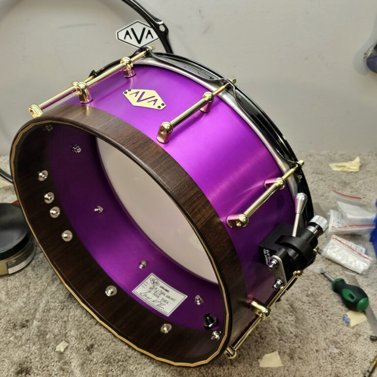 14 X 6.5 PURPLE ALU + WALNUT HYBRID – AVA Drums