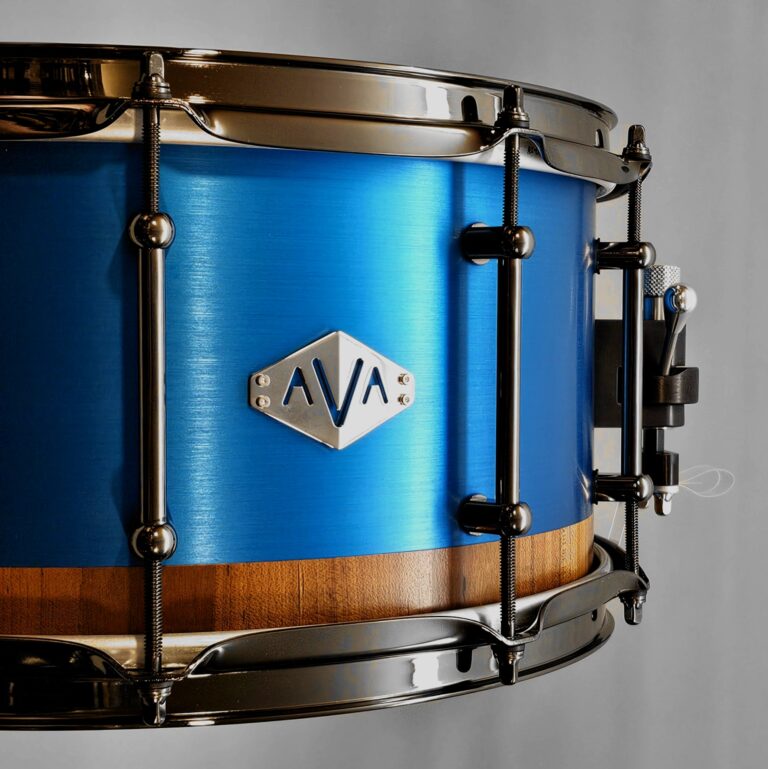 14 X 7 TEAL ALU + ROASTED MAPLE HYBRID – AVA Drums